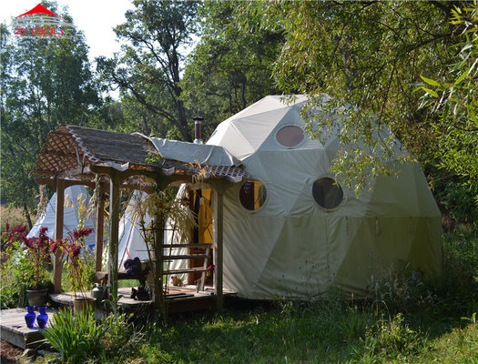 Iron Tube Material Geodesic Dome Tent , Outdoor Winter Party Tent