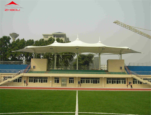 Modern Waterproof Landscape Tensile Membrane Structures Colorful Roof Fabric