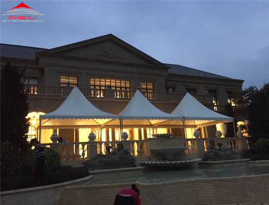 Aluminium Alloy Pagoda Party Tent With Colorful Roof Cover And Sidewalls
