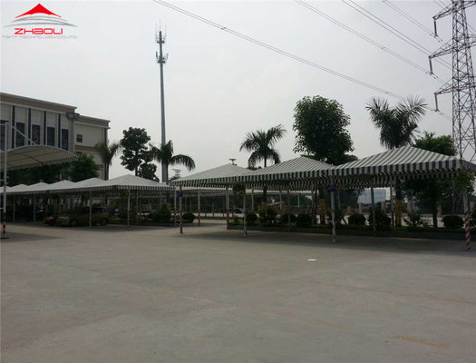 Customized Metal High Protective Car Parking Tent / Tensile Fabric Canopy