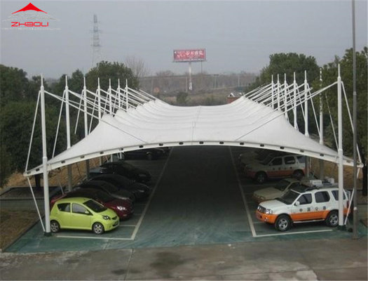 Aluminum Two Car Parking Tent / Outdoor Metal Car Shelter Canopy Reusable
