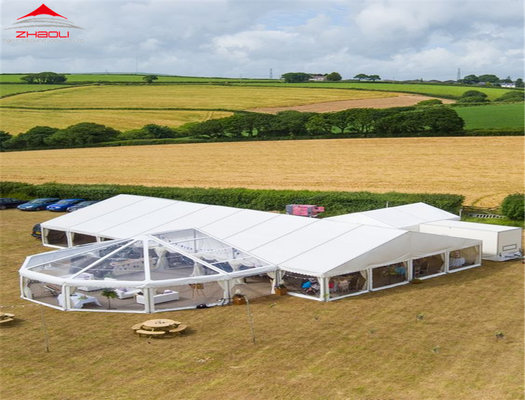 500sqm Outdoor Event Tent Hall With Decorated Drapery Lighting B1 M2 CE