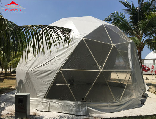 Dia 14m Geodesic Dome Tent With Double Coated PVC Fabric Covers