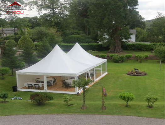 Fire Retardant Outside Cable Frame Pagoda Party Tent With Side Walls
