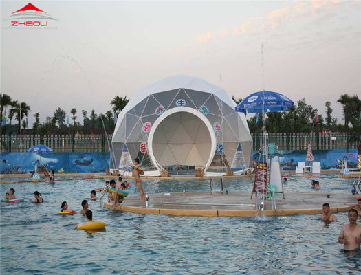 Big Party Geodesic Dome Tent for Commercial Show , Iron Tube Material