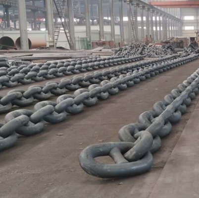 China marine studlink anchor chain studless anchor chain