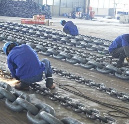 81mm 87mm studlink anchor chain with LR NK KR ABS certificate