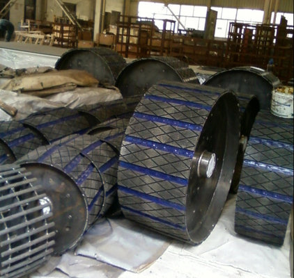 15 mm Thickness High Quality Belt Elevator Pulley Slide Rubber Lagging