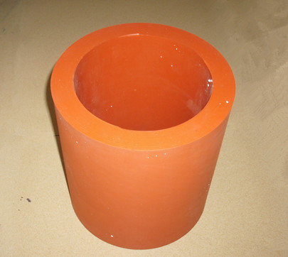 Custom Red Color Aluminum Core Silicone Rubber Coating Rollers