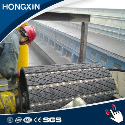 1830 mm * 138 * 15 mm Conveyor Belt Drive Pulley Rubber Lagging