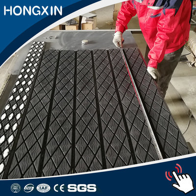 High wear resistant conveyor weldable slide pulley rubber lagging